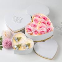 China Valentine's Day Heart Shaped Gift Box for Rose Soap Flower Good and Advanced Technology for sale