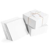 China Folding Recyclable White Gift Packaging Kraft Paper Box For Candle Custom Logo OEM ODM for sale