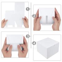 China Folding Recyclable White Gift Packaging Kraft Paper Box For Candle Custom Logo OEM ODM for sale