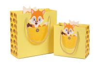 China CMYK 4 Color Offset Printing Paper Box Bag for Cartoon Cute Animal Gift Shopping for sale