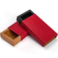 China Eco-Friendly Square Kraft Paper Packaging Drawer Sliding Gift Box for Branding Needs for sale