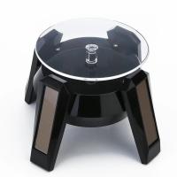 China ABS Solar Advertising Display Stand 90mm with 360° Rotation - 13×13×8cm Solar-Powered Product Showcase Platform for sale