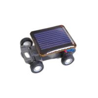 China Black Solar Powered Mini Car Toy 33x22x15mm Educational STEM Learning Vehicle with CE ROHS Certification for sale