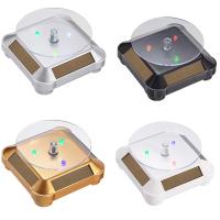 China XRF-038 Solar Display Stand with 2-4RPM Rotation, 90mm Plate & LED Lighting for Retail Product Displays for sale