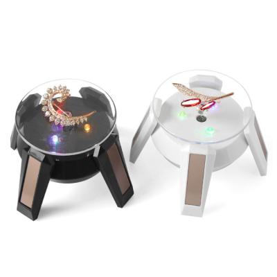 China ABS Acrylic Solar Display Stand with 360 Degree Rotation - 300g Load Capacity, 2-4 RPM Speed, Battery & Solar Power for sale