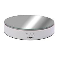 China 19.5cm Premium Circular Rotating Display Stand with 10kg Load Capacity and Adjustable 1-2 RPM Speed for Headphones for sale