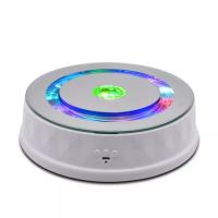 China Multifunction Automatic Rotating Display Stand with Bluetooth Speaker 8kg Load Capacity 23x23cm Platform for sale