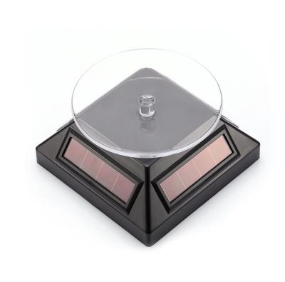 China XRF-035 Solar Powered Rotating Display Stand 10×10×5.2cm with 300g Capacity for Cosmetics for sale