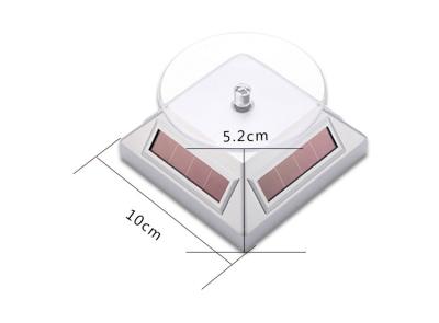 China XRF-035 Solar Powered Rotating Display Stand for Small Objects 300g Capacity 10×10×5.2cm for sale