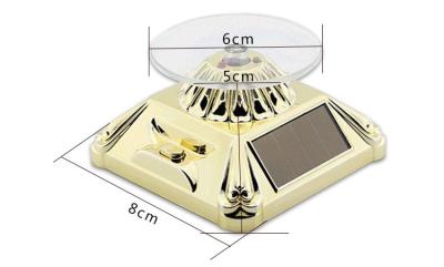 China Silver Golden Solar Lotus Display Stand 360° Rotating Platform 8×8×4cm for Retail Product Showcase for sale