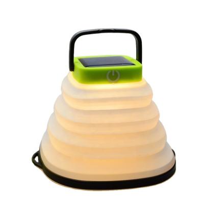 China IP65 Silicon Collapsible Solar Lamp with 10,000 Hour Lifespan and USB Charging - 140×125mm Compact Design for sale