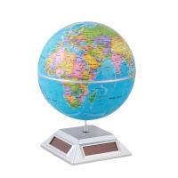China 14cm Solar Powered Spinning Globe - 5.5 Inch Educational Earth Globe Toy with 215g Weight for Children for sale