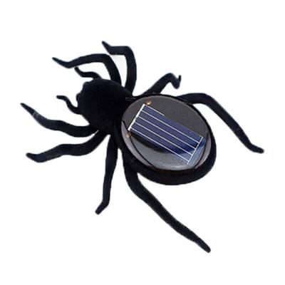 China Dance Novel and Whimsy Black Juguetes 2023 Solar Toys Plush Spider Solar Powered Kids Toys for sale