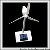 China ABS Desktop Solar Wind Turbine Model 170x110x150mm Educational Renewable Energy Toy Office Decoration for sale
