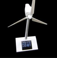 China Mini Solar Powered Wind Turbine Toy with 110x110x35mm Blades - Dual Energy Educational Model for sale