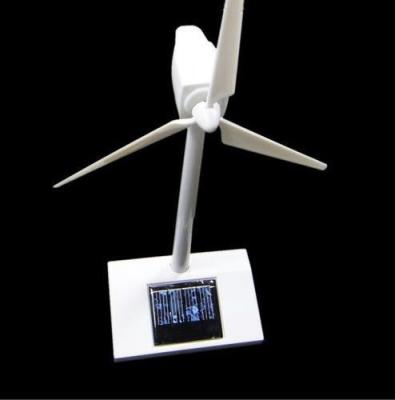 China Mini Solar Powered Wind Turbine Toy with 110x110x35mm Blades - Dual Energy Educational Model for sale