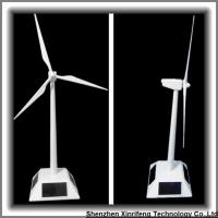 China Patented Solar Powered Windmill Toy with 250mm Blade Radius and 110mm Base - Educational DIY Renewable Energy Model for sale