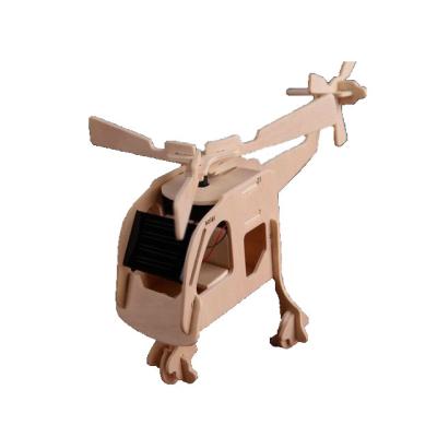 China XRF-063 Solar Powered Educational 3D Wood Toy for Kids Age 8+ with 65×35×50 cm Carton Packaging for sale
