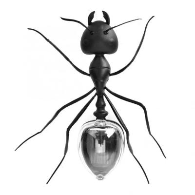 China Black Solar Powered Ant Simulation Early Education Solar Insect Toy for sale