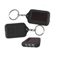 China Solar Toy Keychain Novelty & Gag Toys 2023 Solar Keychain Light Solar Key Chain With Three Led Light for sale