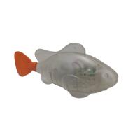 China Funny LED Light Button Battery Kid Swimming Robot Fish Toy 105*45*25mm for sale