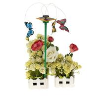 China Beautiful Outdoor Solar Butterflies For Garden Decoration 66*52mm for sale