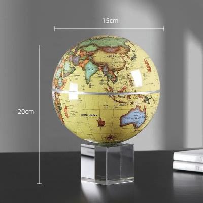 China Solar Powered Spinning Globe Vintage New Energy Teaching Appliance Or Office Decoration for sale