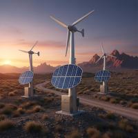 China Advanced Hybrid Solar And Wind Power Generation Units Providing Long Lasting And Eco Friendly Power For Remote Locations for sale