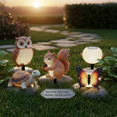 China Weather Resistant Energy Animal Shaped Solar Garden Lights Solar Powered Outdoor Decorative Lighting for Gardens Pathways and Yards for sale
