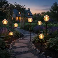 China Yard Lighting Outdoor Solar Powered Decorative Solar Garden Lights Waterproof Landscape Lighting for Pathways and Garden for sale