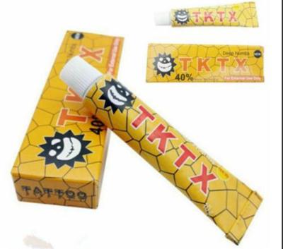 China 40% Yellow Tattoo Numbing Cream Tktx Strongest Pain Relief Cream for sale