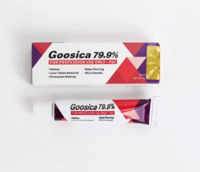 China 10g 79.9% Goosica Numbing Cream OEM Numbing Gel Microblading for sale