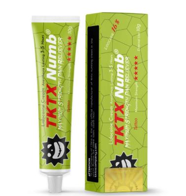 China Green 70% TKTX Numb Cream OEM ODM Pain Free Tattoo Cream for sale