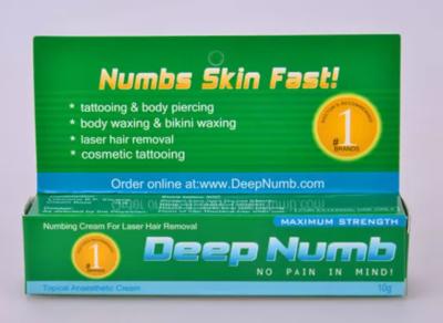 China No Pain Tattoo Anaesthetic Cream 10gsm Tube Top Tattoo Numbing Cream for sale