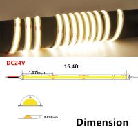 China 3000K4000K6500K Warm Natural White 480Leds Ra90 IP20 8mm10mm DC12V24V Led Strip Light for sale