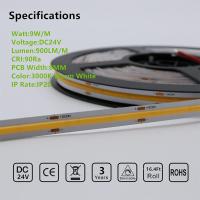 China IP68 480Leds 3000K Warm Flexible COB Led Strip Light for Kitchen Living Room TV Backlight Cabinet High Brightness for sale