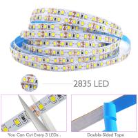 China Home 12v 8mm 120leds 12000K Cool White Die-Cutting Board SMD2835 Led Strip Light for Indoor decoration for sale