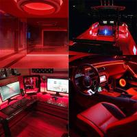 China COB Led Strip Light IP20 8mm 12V24V 480leds Red for Indoor and Outdoor decoration for sale