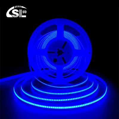 China 320Leds/m 12V24V Blue Flexible Strip Light with Waterproof CE RoHs IP20 Ra90 COB Led for sale