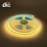China 8mm Width 12V 24V 3000K Warm COB Led Strip Light CE RoHs IP20 with 50000 Hours Lifespan for sale