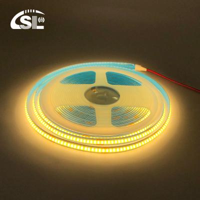 China 8mm Width 12V 24V 3000K Warm COB Led Strip Light CE RoHs IP20 with 50000 Hours Lifespan for sale