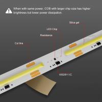 China 50000 Hours Working Time 12V24V 8mm 360LEDs 4000K Natural COB SMD2835 LED Strip Light for sale