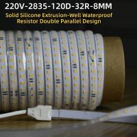 China 110v220v Waterproof 10mm 180leds 6500K Die-Cutting Board SMD2835 LED Strip Light IP67 for sale