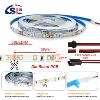 China DC 12V 60leds 8mm10mm 12000K Cool White Die-Cutting Board Led Strip Light for Room Decor for sale
