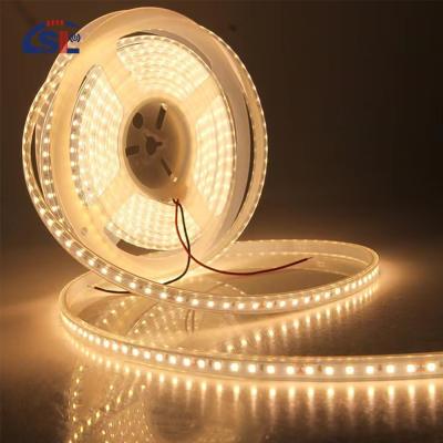 China 180leds 10mm High Brightness 110v220v 3000K IP67 Waterproof SMD2835 Led Strip Light for sale