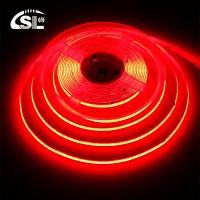 China Hotel COB LED Strip Light 12V 24V 8mm 10mm 480 LEDs Red for Indoor and Outdoor Decor for sale