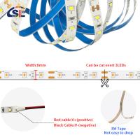 China 5v 8mm 3000K 320leds IP65 Waterproof 1cm one cut COB flexible SMD2835 led strip light for sale