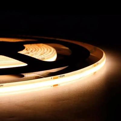 China IP20 DC12V24V 8mm10mm Width 480Leds 3000K4000K6500K Flexible COB Led Strip Light for Outdoor and Indoor decoration for sale