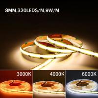 China IP20 DC12V24V 8mm10mm Width 480Leds 3000K4000K6500K Flexible COB Led Strip Light for Outdoor and Indoor decoration for sale