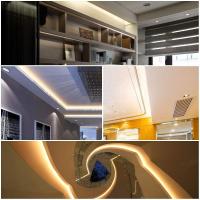 China 12v24v 8mm 6500K White 120leds Electroplate SMD2835 Led Strip Light with CRI Ra 90 for sale